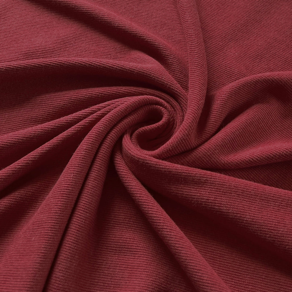 Heretic Red Bamboo Cotton Ribbing - Needle Sharp