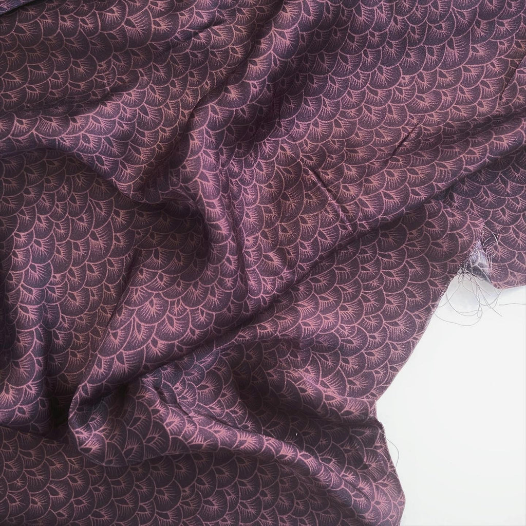 Shiraz Fan Print Rayon Satin - Needle Sharp